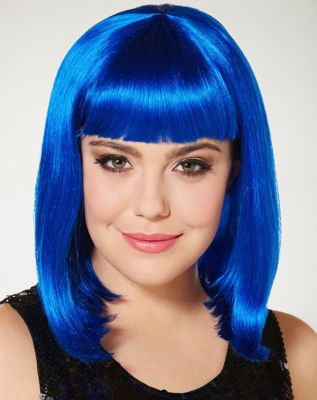 Dark Blue Pageboy Wig - Spencer's