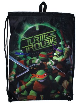 Turtle Trouble TMNT Cinch Bag - Teenage Mutant Ninja Turtles - Spencer's
