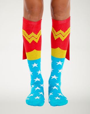 Caped Wonder Woman Socks - DC Comics - Spencer's