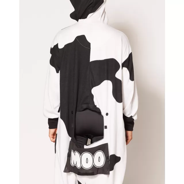 Adult Cow Jumpsuit - Spencer's
