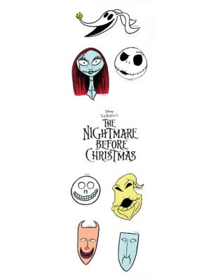 The Nightmare Before Christmas Window Clings - Decorations - Spencer's