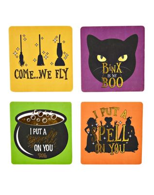 Hocus Pocus Coasters - 4 Pack - Spencer's