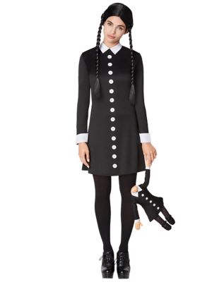 Adult Wednesday Addams Costume - The Addams Family - Spencer's
