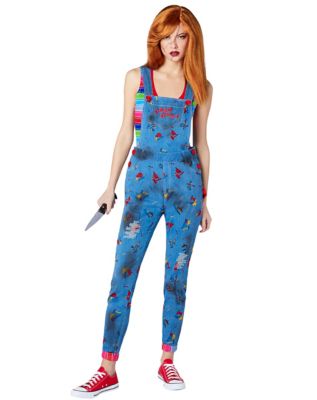 Adult Chucky Overalls Costume - Spencer's