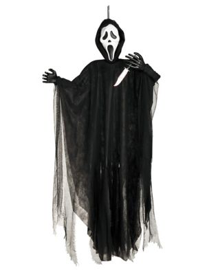 5 Ft Light-Up Ghost Face Hanging Prop - Decorations - Spencer's
