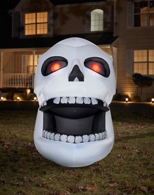 6 Ft Skull Inflatable - Decorations - Spencer's