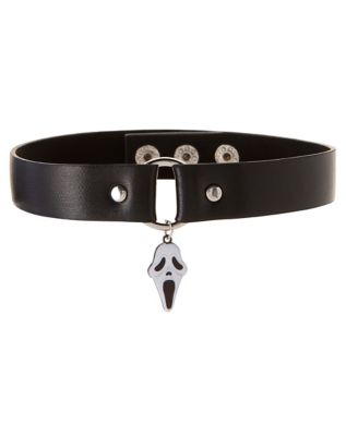 Ghost Face Choker Necklace - Spencer's