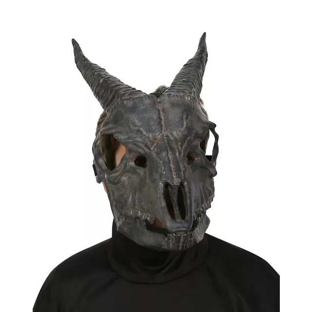 Goat Skull Full Mask - Spencer's