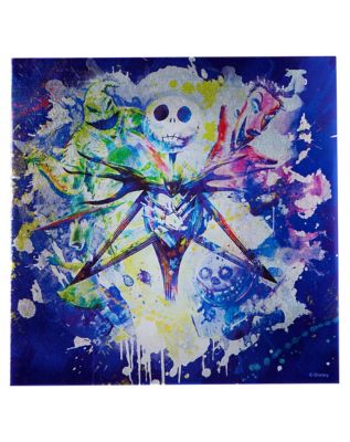 Jack Skellington Metallic Canvas - The Nightmare Before Christmas ...