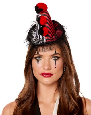 Scary Clown Mini Hat Headband - Spencer's