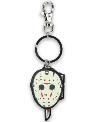 Jason Voorhees Mask Charm Keychain - Friday the 13th - Spencer's