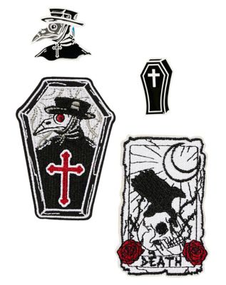Plague Doctor Patch and Pin Set - Spencer's