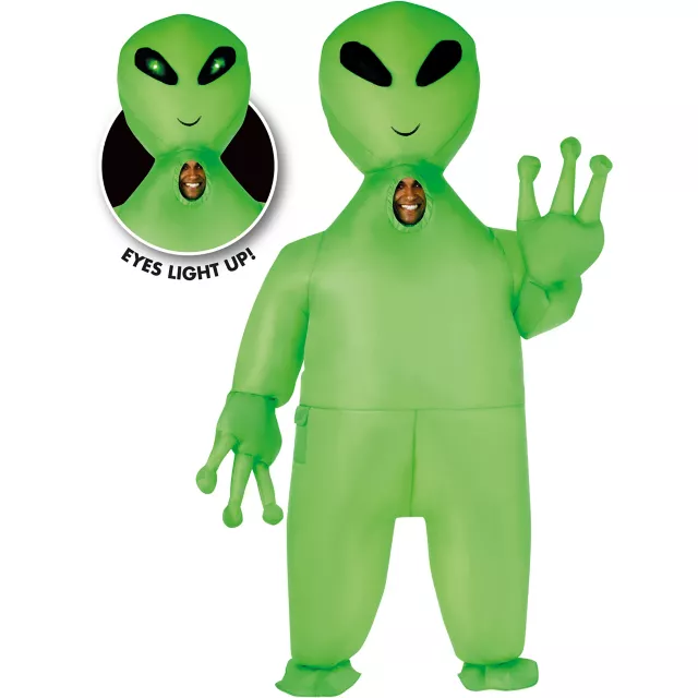 Adult Inflatable Alien Costume - Spencer's