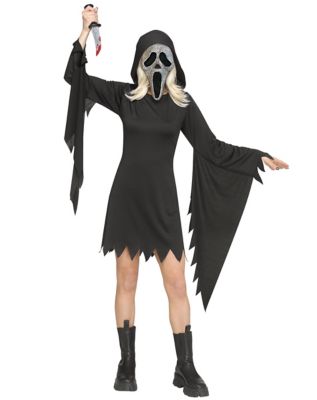 Adult Bling Ghost Face Dress Costume - Spencer's