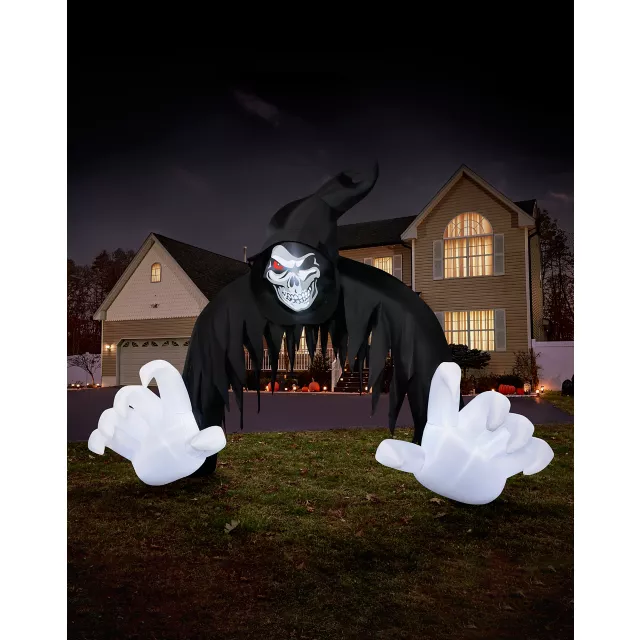 12 Ft Light-Up Jack the Reaper Archway Inflatable Decoration - Spencer's