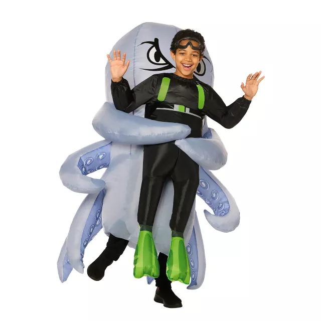Kids Light Up Octopus Pick Me Up Inflatable Costume - Spencer's