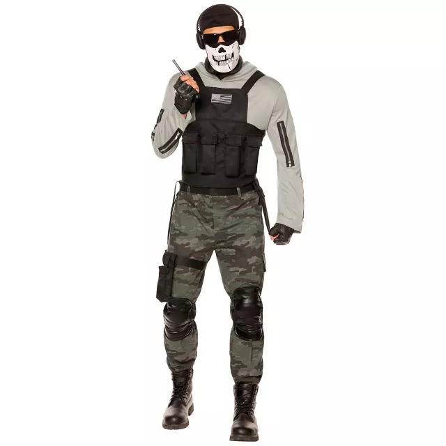 Adult Skull Commando Costume - Spencer's