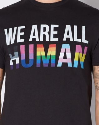 We Are All Human Pride T Shirt - Spencer's