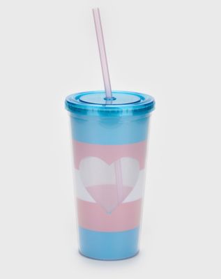 Transgender Cup With Straw - 20 oz. - Spencer's