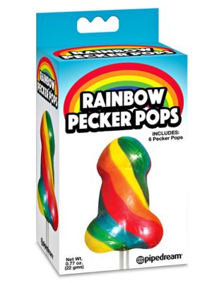 Rainbow Lollipop Penis Candy - Spencer's
