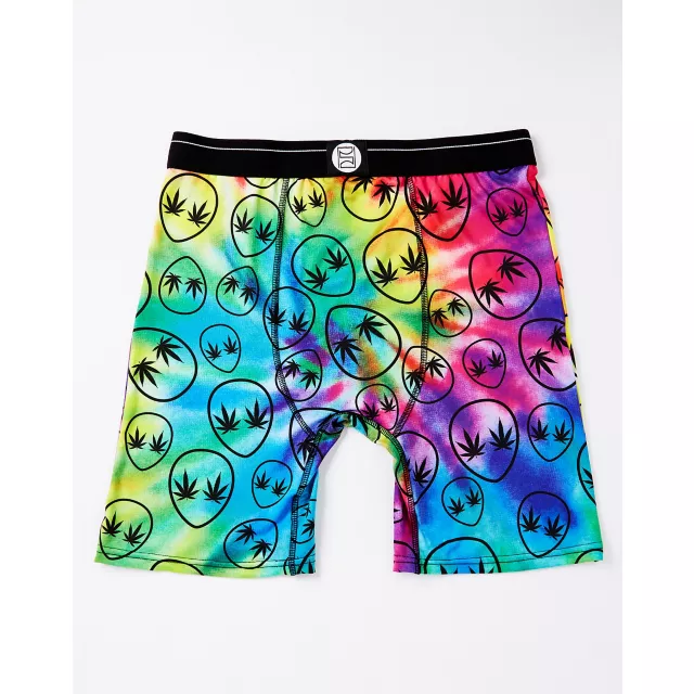 Alien Tie Dye Boxer Briefs - Spencer's