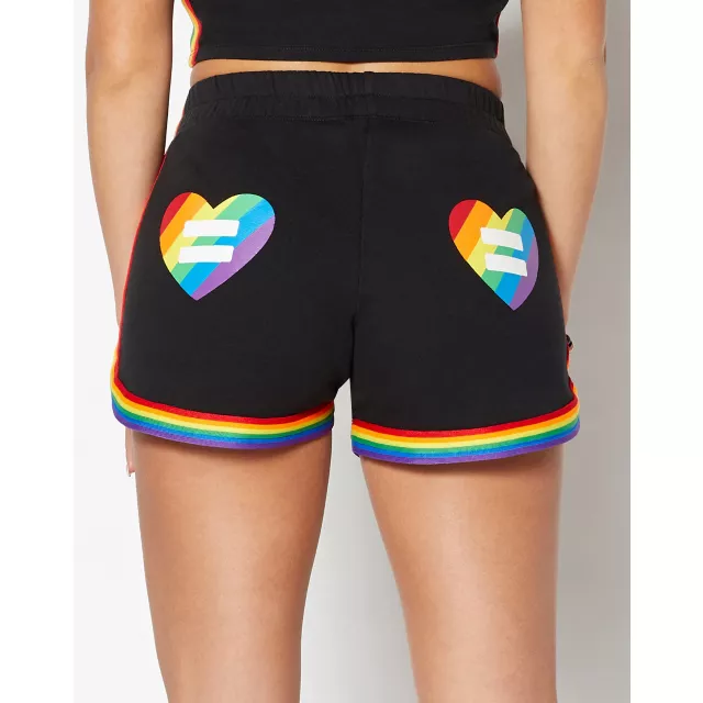 Equality Pride Rainbow Shorts - Spencer's