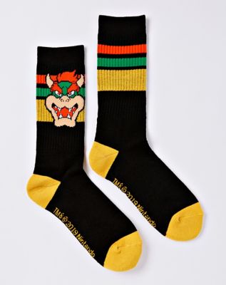 Athletic Bowser Crew Socks - Nintendo - Spencer's