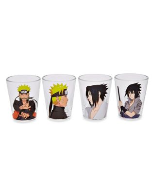 Sasuke and Naruto Mini Glasses 2 oz. - 4 Pack - Spencer's