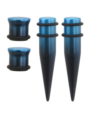 Multi-Pack Blue and Black Tapers and Plugs – 2 Pair - Spencer's