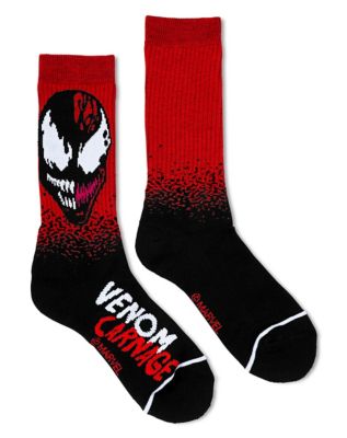 Venom Carnage Athletic Crew Socks - Marvel - Spencer's