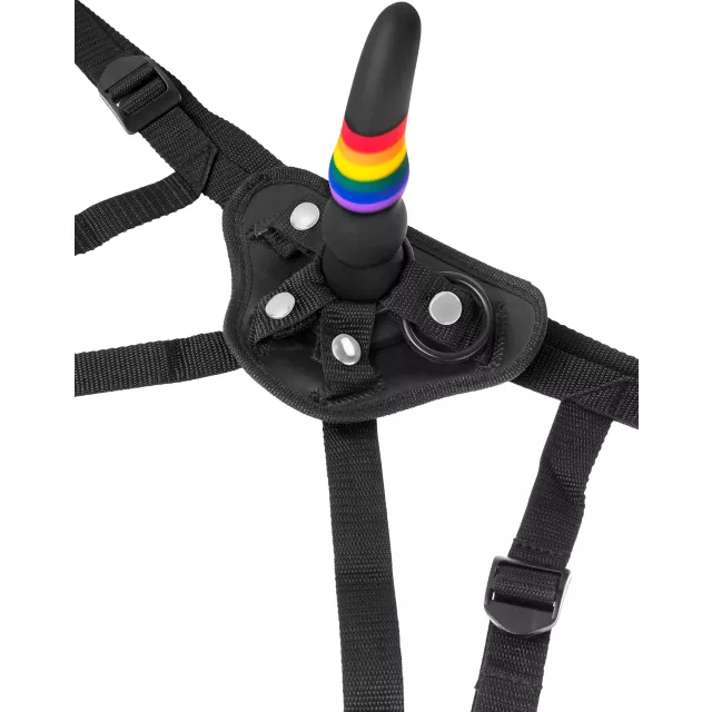 Rainbow Rider Vibrating Strap On Set 6 Inch 20 Hott Love Extreme Spencers