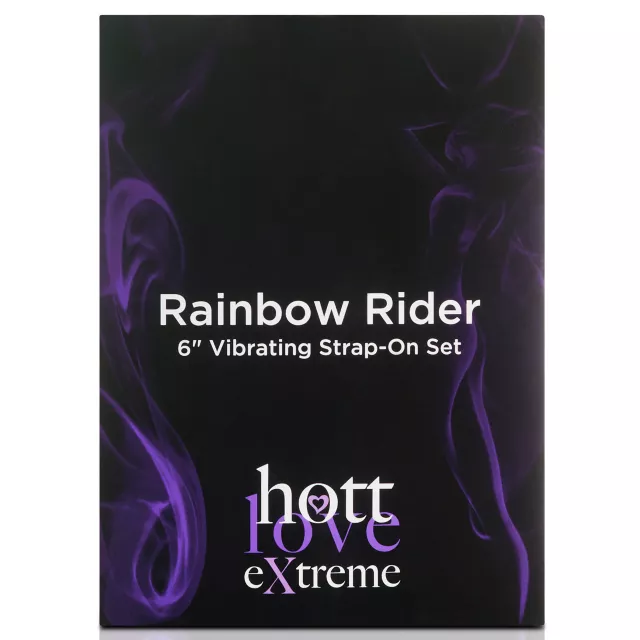 Rainbow Rider Vibrating Strap On Set 6 Inch - Hott Love Extreme - Spencer's