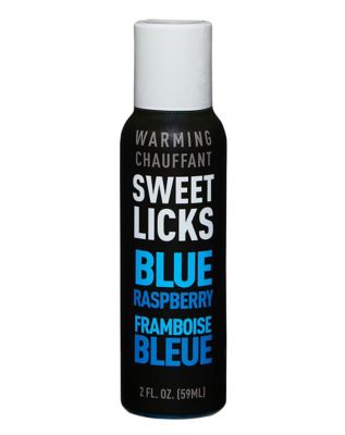 Warming Blue Raspberry Flavored Glide 2 oz. - Sweet Licks - Spencer's