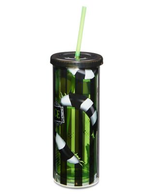 Sandworm Beetlejuice Cup with Straw - 20 oz. - Spencer's