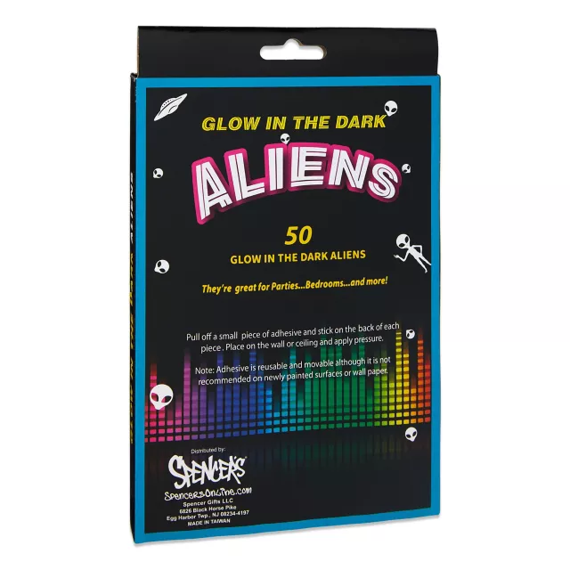 Glow in the Dark Aliens - 50 Pack - Spencer's