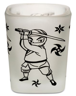 Square White Ninja Shot Glass - 2 oz. - Spencer's