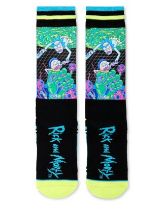 Portal Rick and Morty Crew Socks - Spencer's