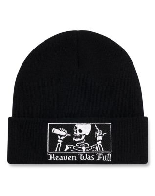 Heaven Was Full Cuff Beanie Hat - Spencer's