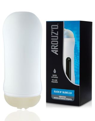 Slick N' Slide 2.0 Waterproof Vibrating Stroker - Arouz'd - Spencer's