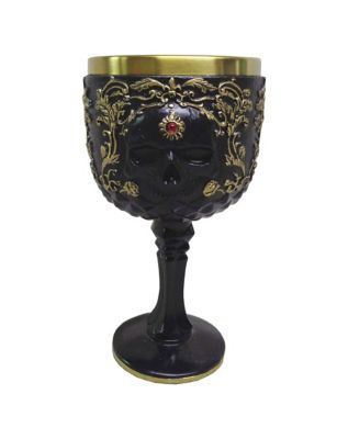 Gothic Skeleton Goblet - 13.5 oz. - Spencer's