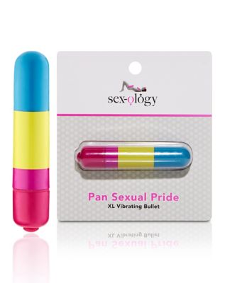 Pansexual Pride Multi Function Xl Bullet Vibrator 3 25 Inch Sexology