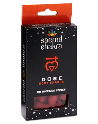 Rose Root Chakra Incense Cones 20 Pack - Sacred Chakra - Spencer's