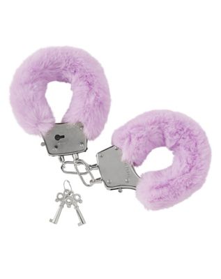 Furry Purple Handcuffs - Spencer's