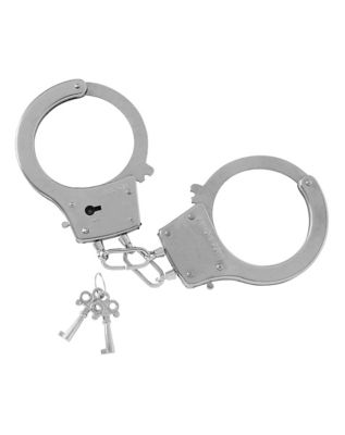 Silver Metal Handcuffs - Pleasure Bound - Spencer's