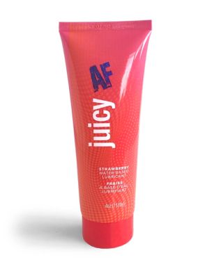 Juicy AF Strawberry Flavored Lube - 4 oz. - Spencer's
