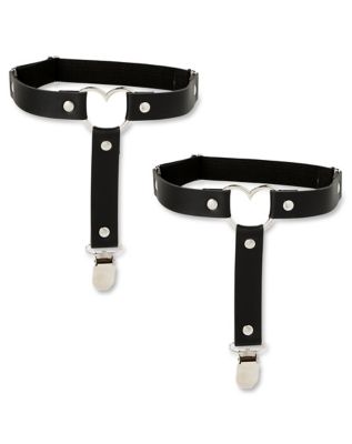 Heart Leg Garters - 2 Pack - Spencer's