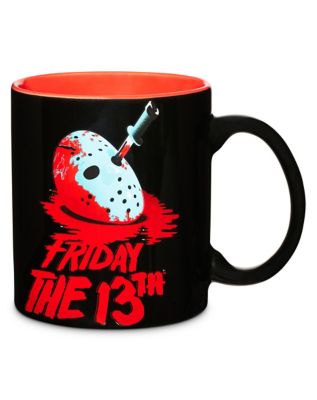 Jason Voorhees Mask and Machete Coffee Mug 20 oz. - Friday the 13th ...