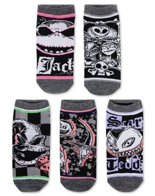 The Nightmare Before Christmas Character Ankle Socks - 5 Pack - Spencer's