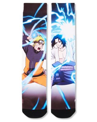 Naruto x Sasuke Crew Socks - Spencer's