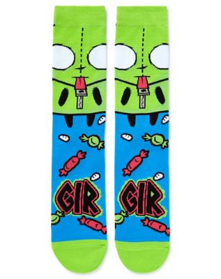 360 Invader Zim Crew Socks - Spencer's